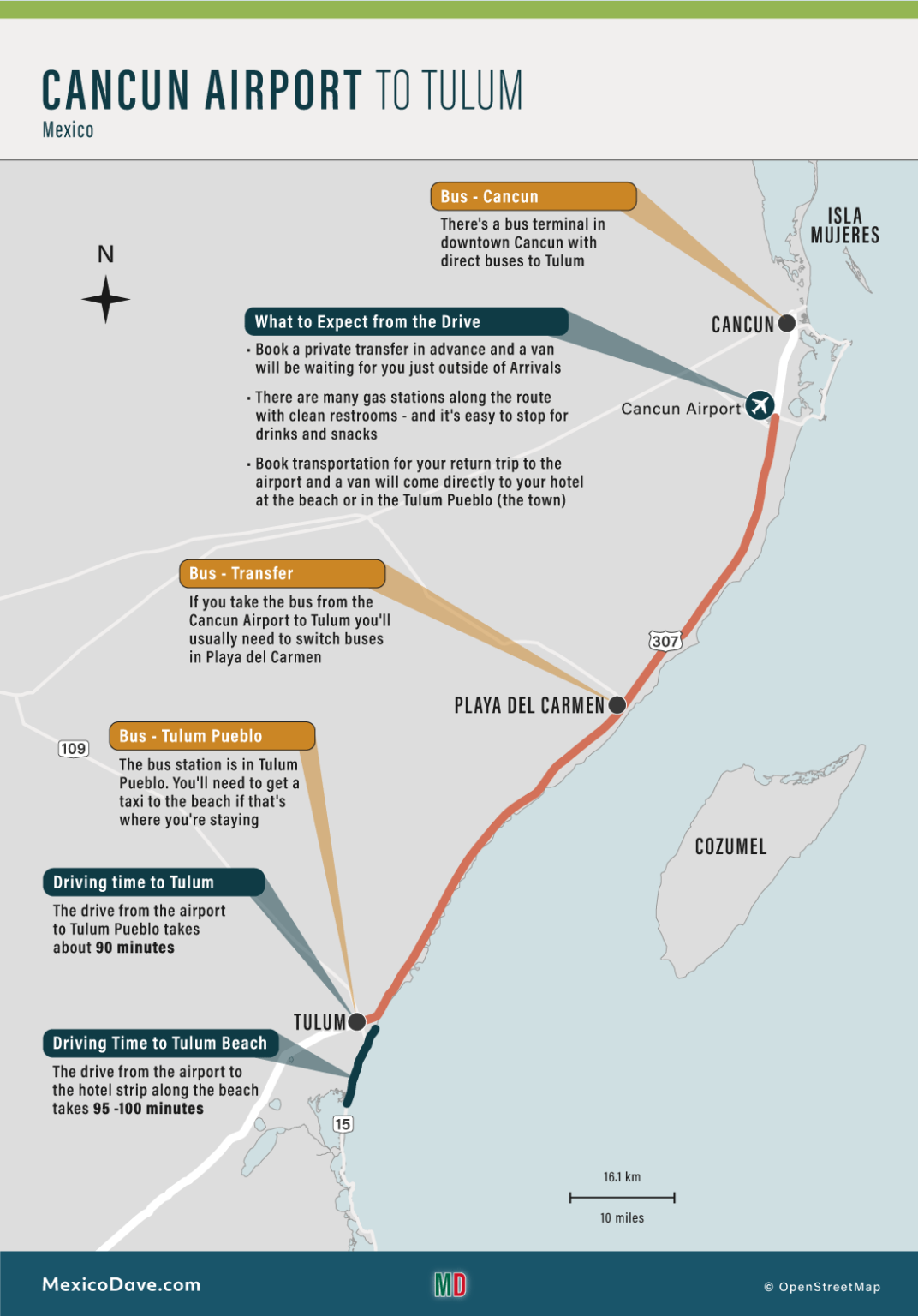 Tulum Maps - Hotels, Beaches, & Best Places to Stay - Mexico Dave